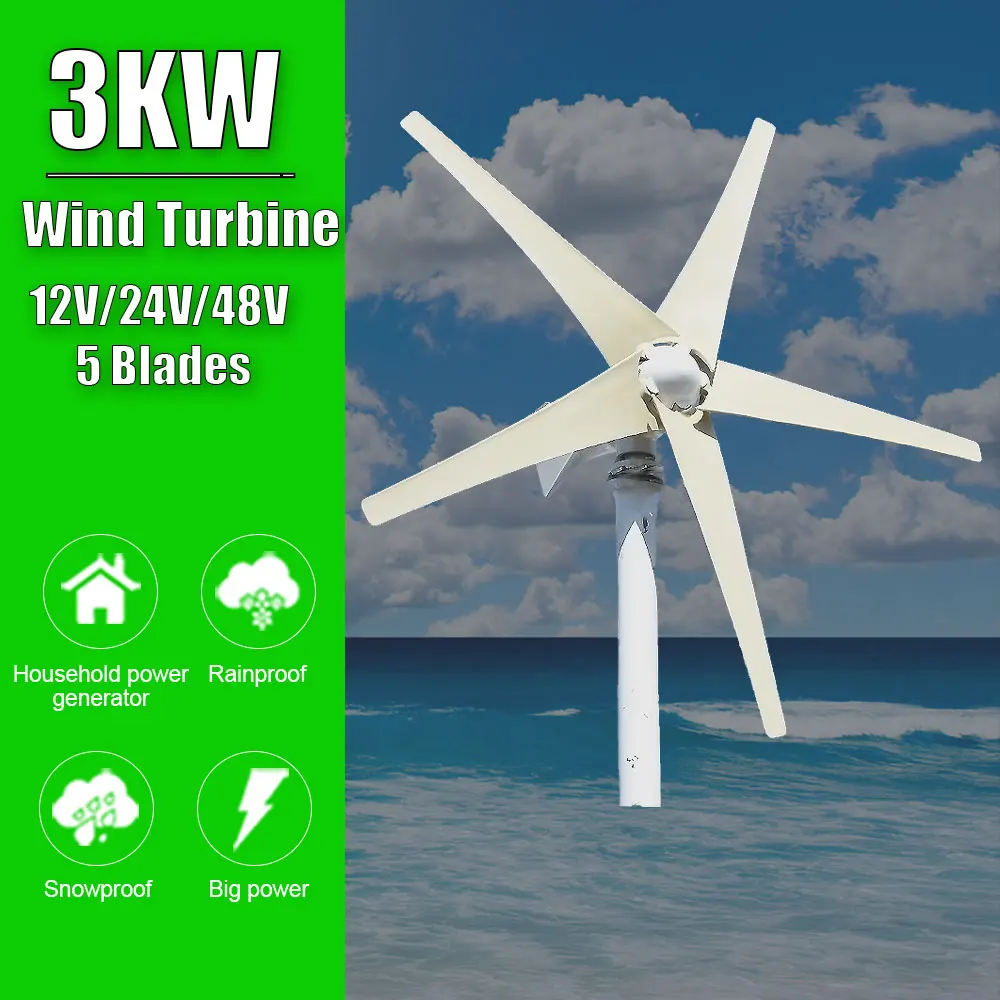 3000W-5-Blades-12V-24V-48V-Free-Energy-Windmill-Wind-Power-Small-Wind ...