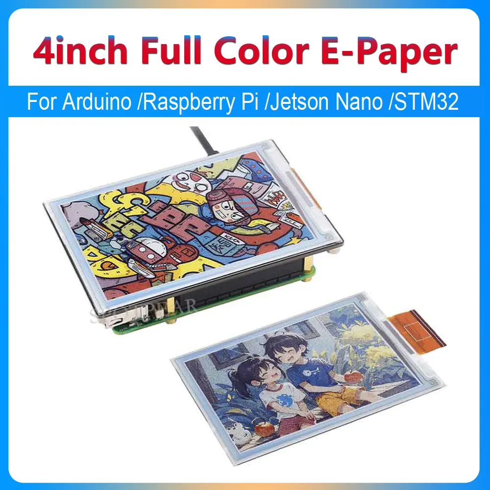 4inch E-Paper Display Screen E Ink Spectra 6 (E6) Full color 600× ...