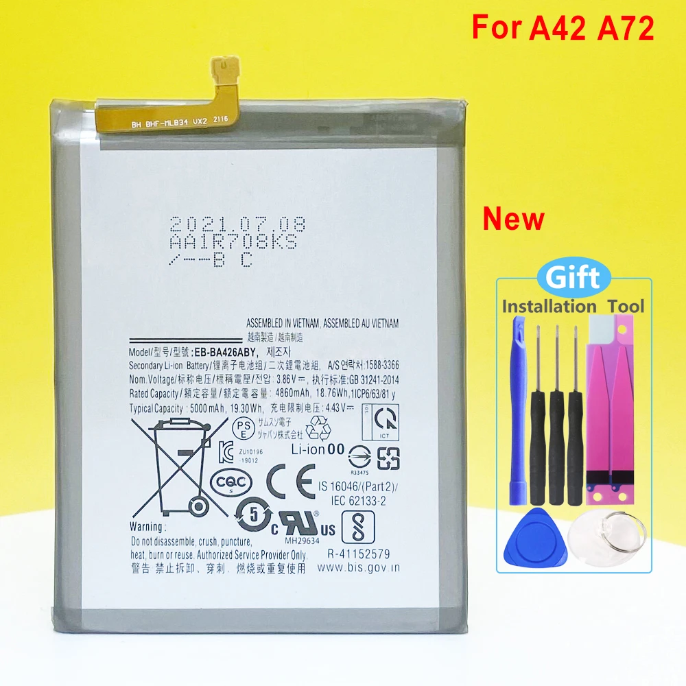 New EB BA426ABY Battery For SAMSUNG Galaxy A42 A72 A32 5G A326 SM A326B ...