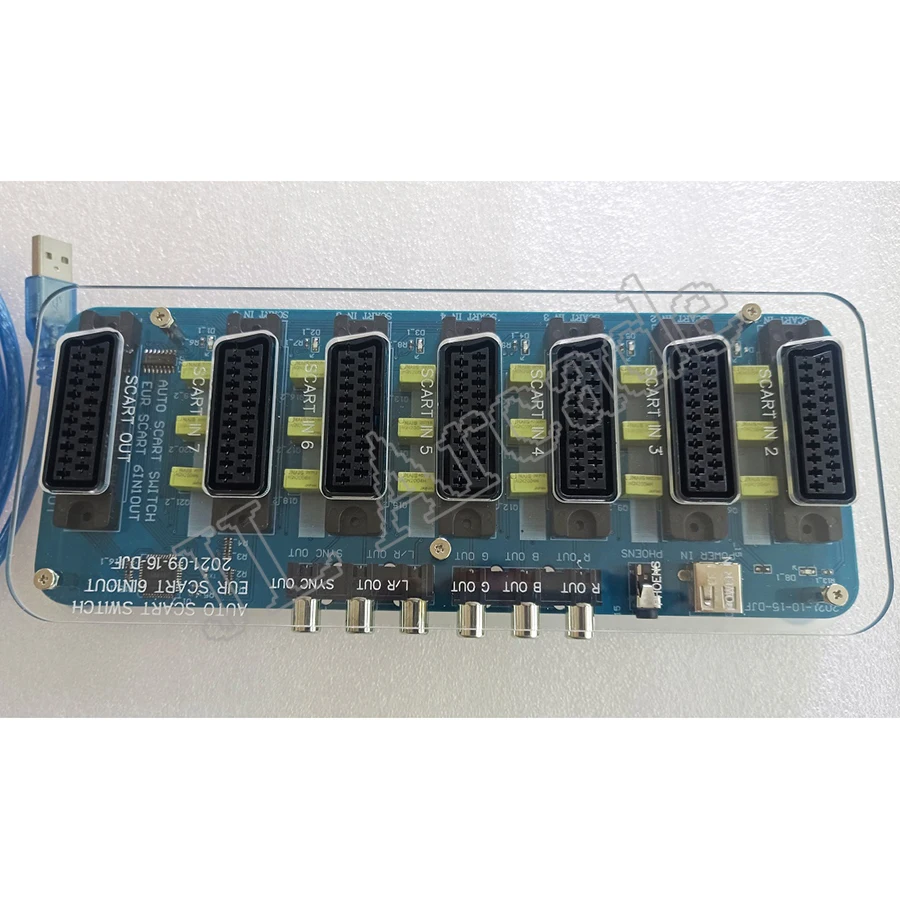 6 Scart In 1 Scart/rgbs Out Video Distributor Converter Eur Automatic ...