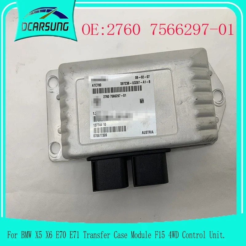 2760 7566297-01 For BMW X5 X6 E70 E71 Transfer Case Module F15 4WD ...