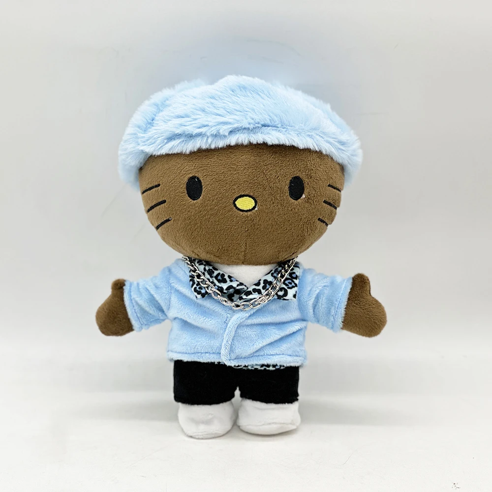 New Hello Kitty Tyler The Creator Blue Hat Clothes Plush Doll Figure ...