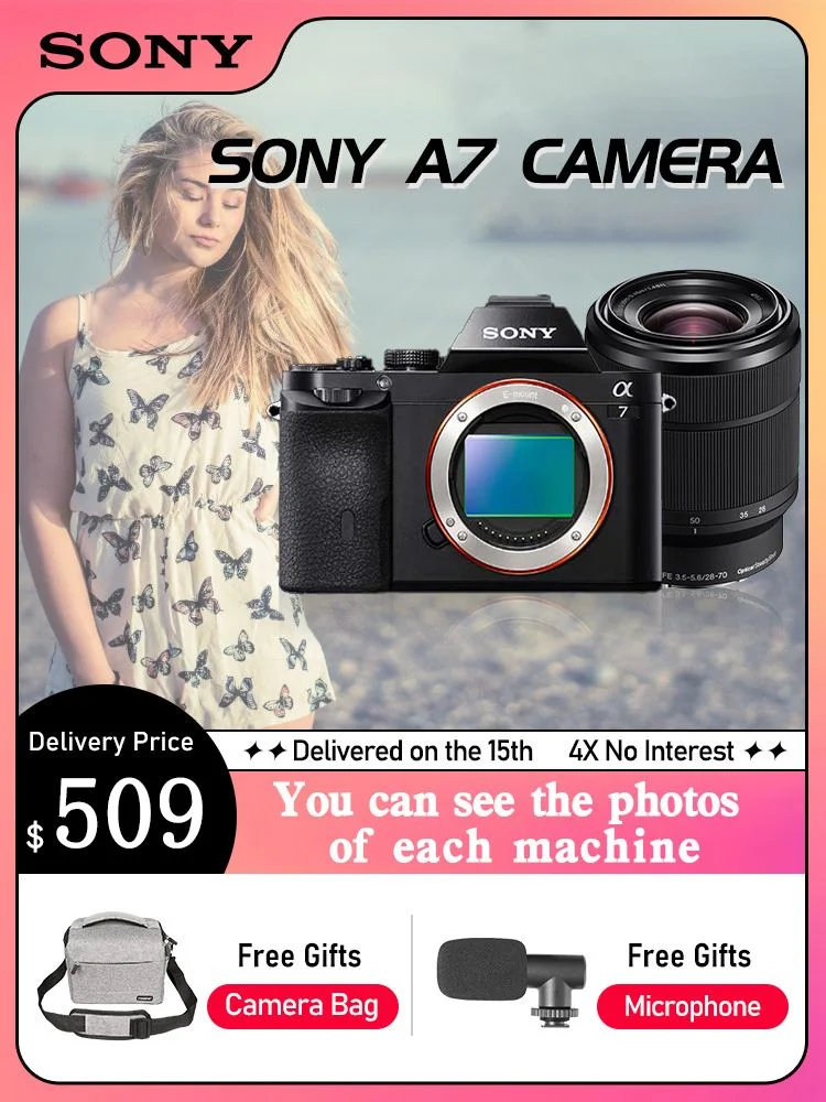 Sony Alpha A7 Iii Mirrorless 4k Video Camera | Sony A7r Ii Mirrorless ...