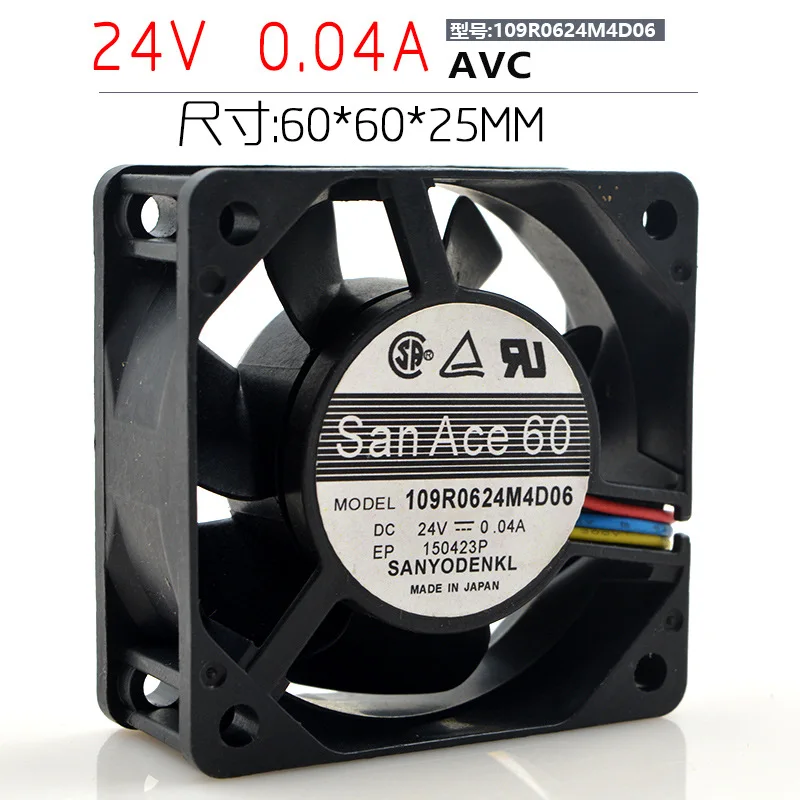 Original 109R0624M4D06 6025 24V 0.04A 6CM 3-wire inverter silent ...