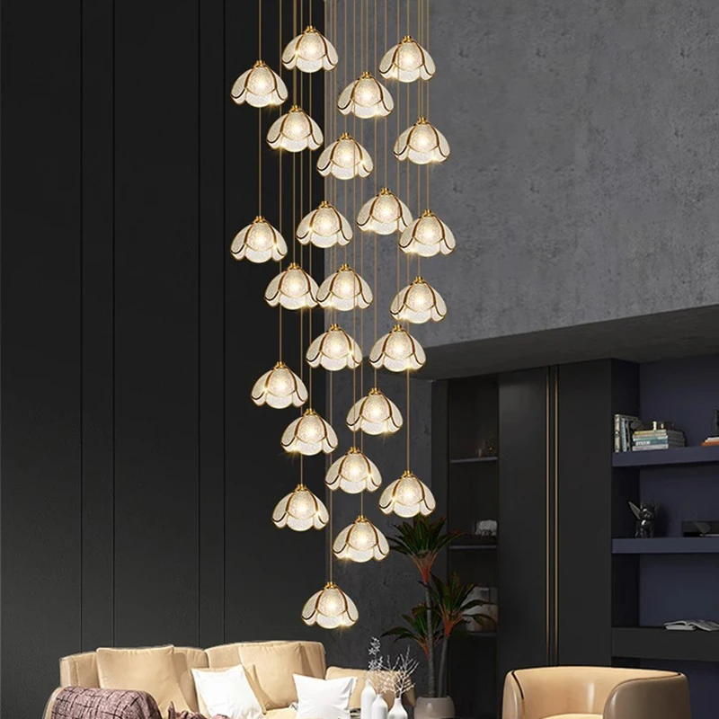 Modern-home-decor-led-lights-pendant-light-lamps-forstaircase-Chandeliers-for-living-room ...