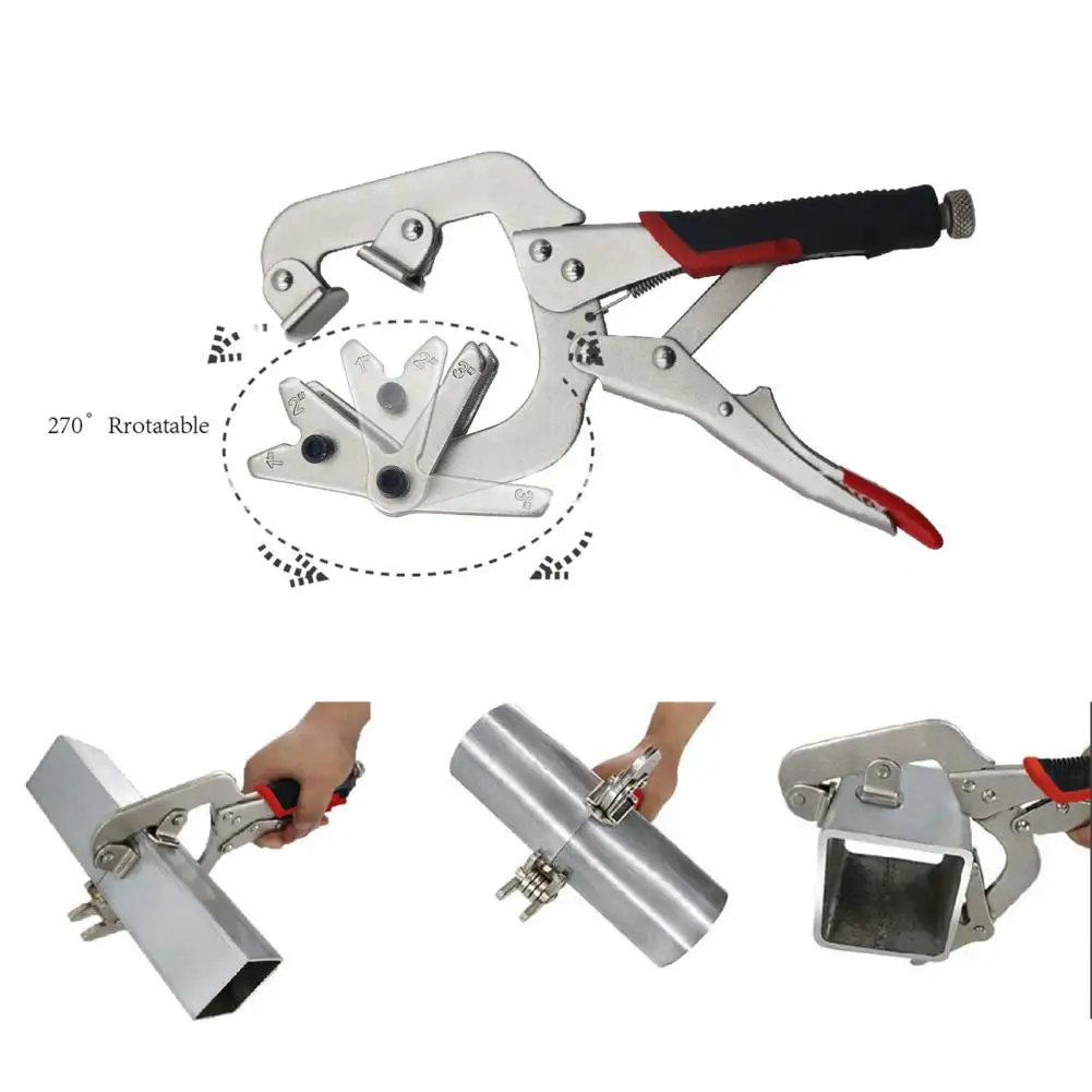 Welding-Pliers-Adjustable-Top-Spindle-Welding-Tong-V-Pads-Welding-Clamp ...