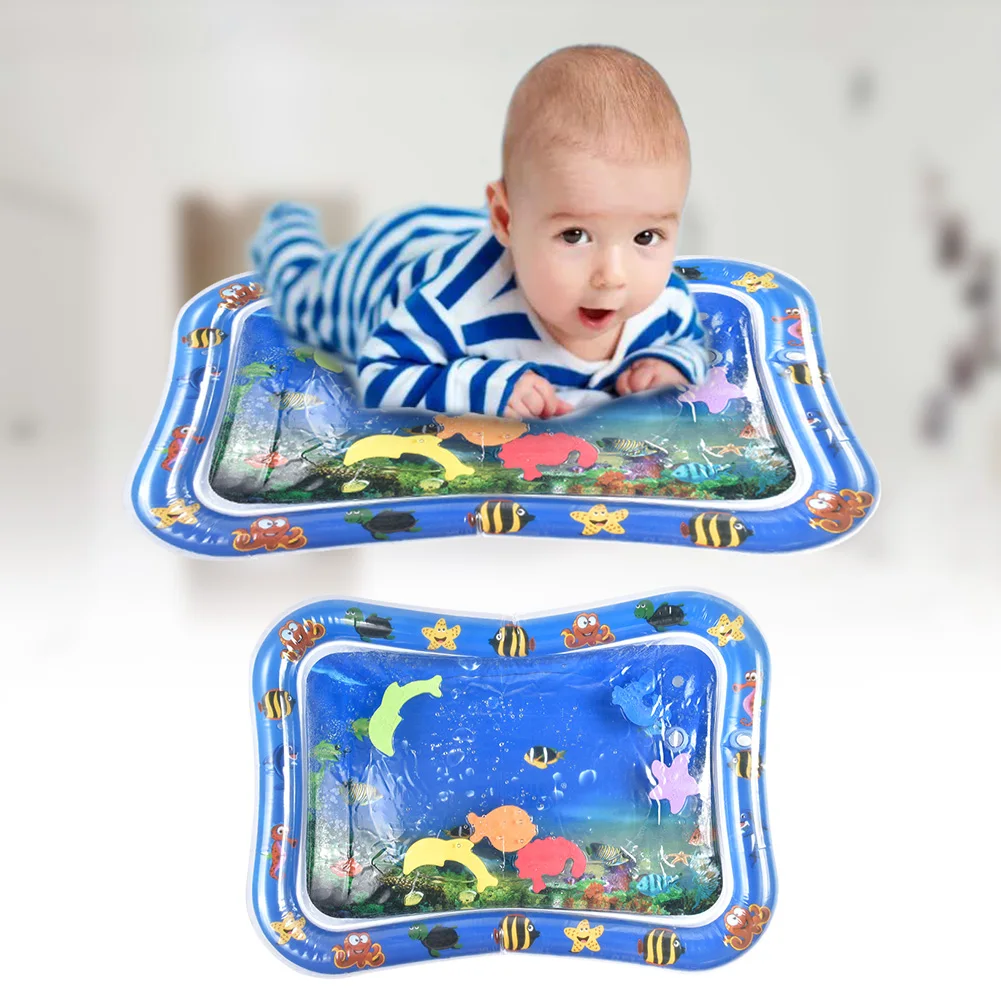 Hot! 18 Designs Baby Kids Water Play Mat Inflatable Infant Tummy Time ...