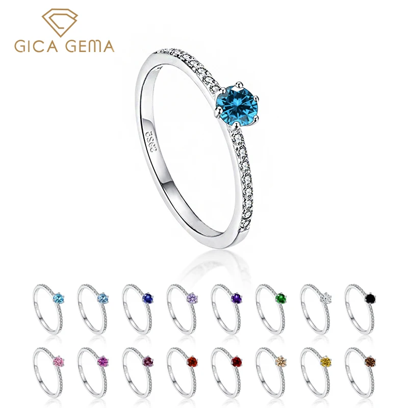 Gica-Gema-Fashion-Multicolor-Zirconia-Party-Women-Engagement-Ring-With ...