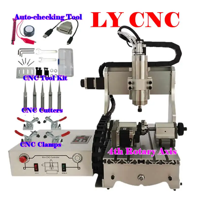 Hy6040diy 5 Axis 2200w Desktop Pcb Cnc Router Drilling