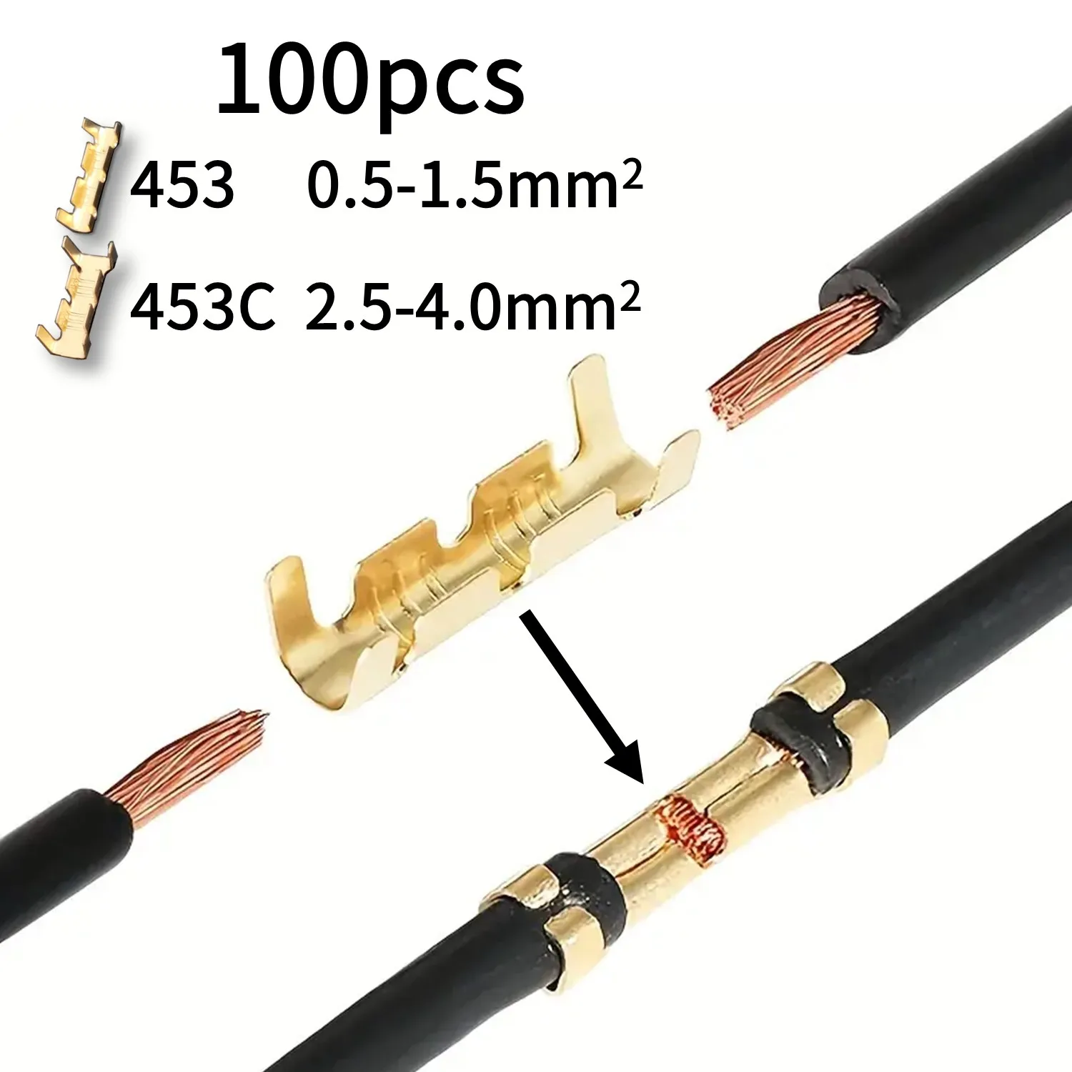 100pcs-453-453C-U-shaped-Terminal-Wire-Quick-Connector-Terminal-Small ...