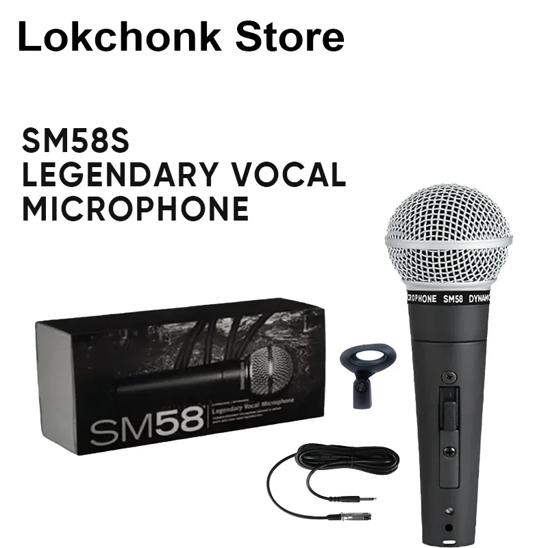 Metal-SM58-cardioid-Dynamic-Microphone-For-Stage-Singing-Professional ...