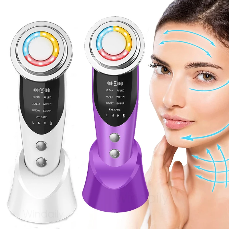 7 in 1 Face Lifting Device EMS Microcurrent Skin Rejuvenation Facial ...