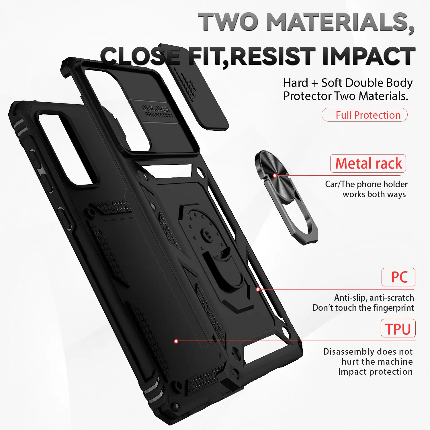 Slide Armor Shockproof Phone Case For SAMSUNG A02 M02 A03 A21 A22 A12 ...