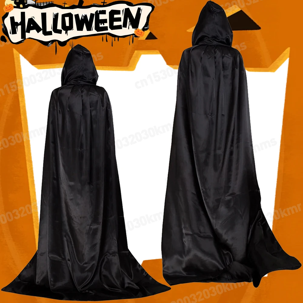 Witchcraft-Vampire-Robe-for-Adult-Kids-Hooded-Long-Cloak-Halloween ...