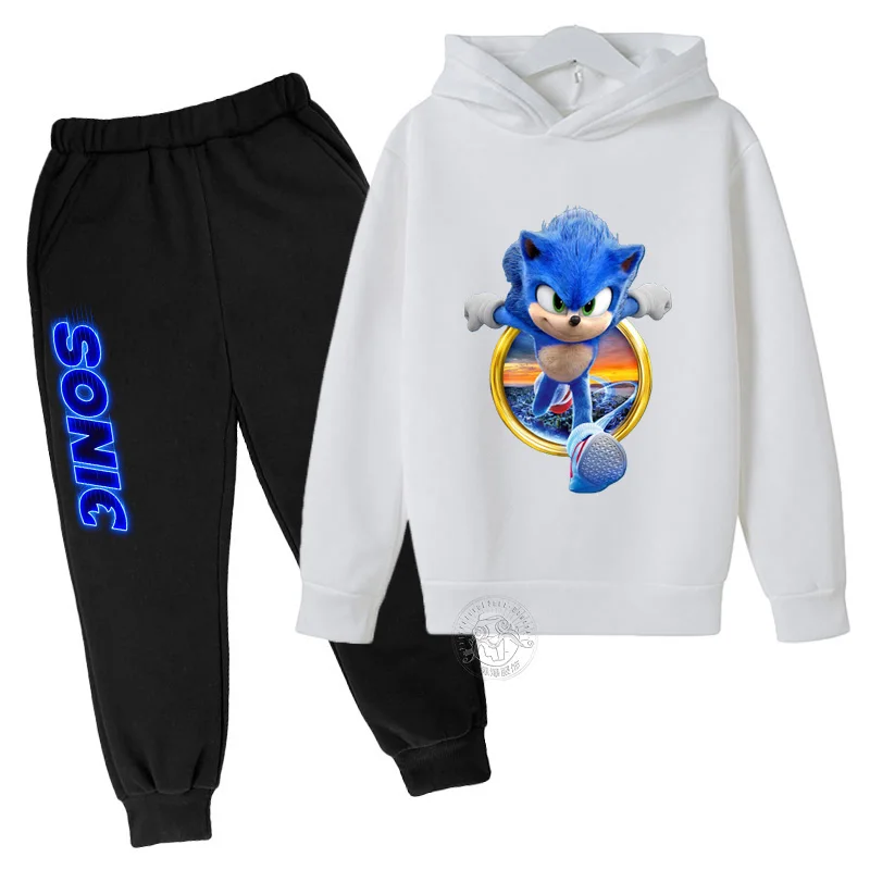Kids Sonic Hoodie Tracksuit Set – Happy Tots And Teens Galore
