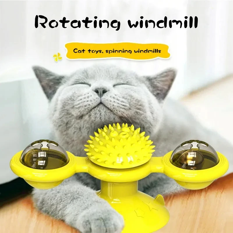 Windmill-Cat-and-dog-toys-Interactive-pet-freeze-dried-catnip-toy-Cat ...