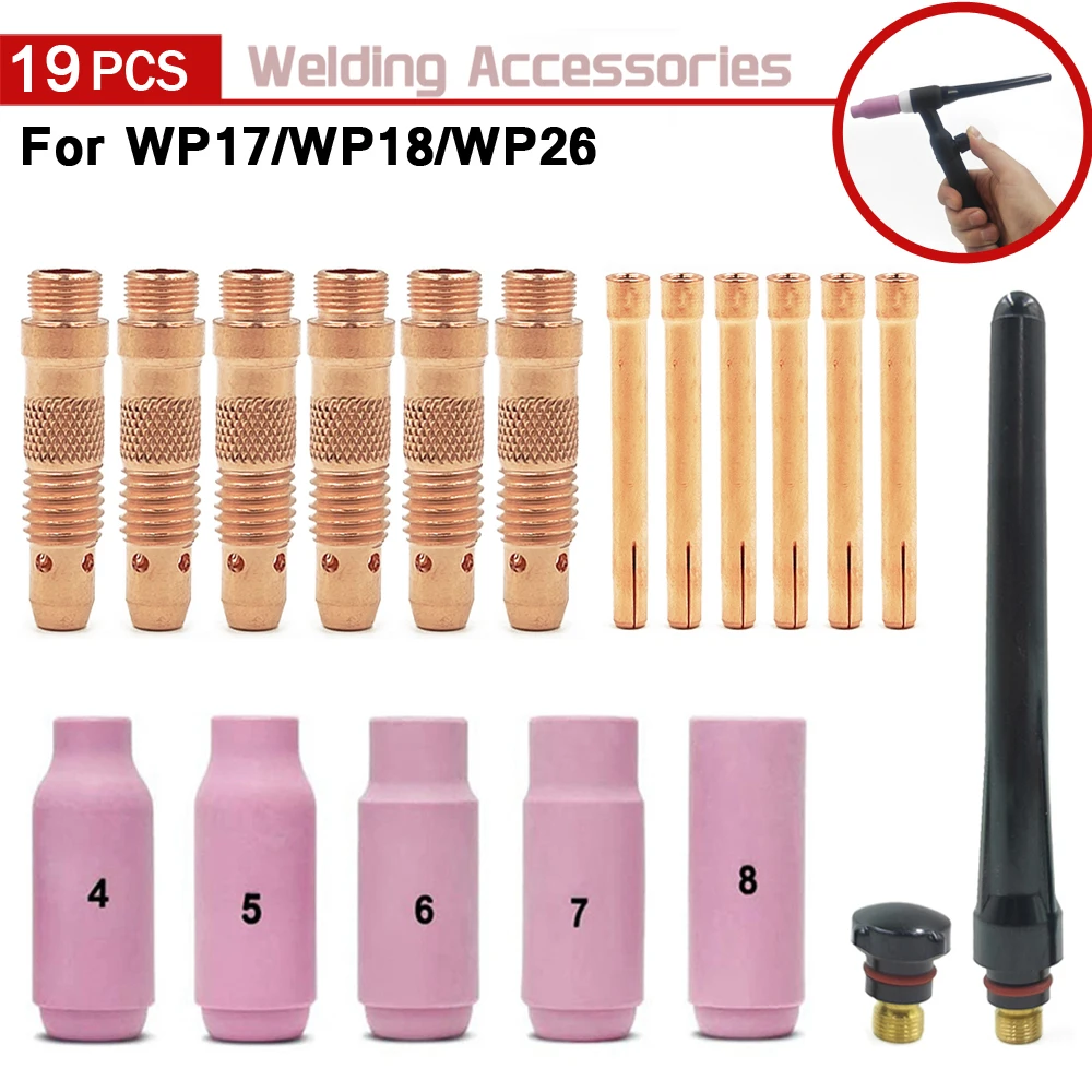 19pcs-Argon-TIG-Welding-Torch-Consumable-Tungsten-Electrodes-Collet ...