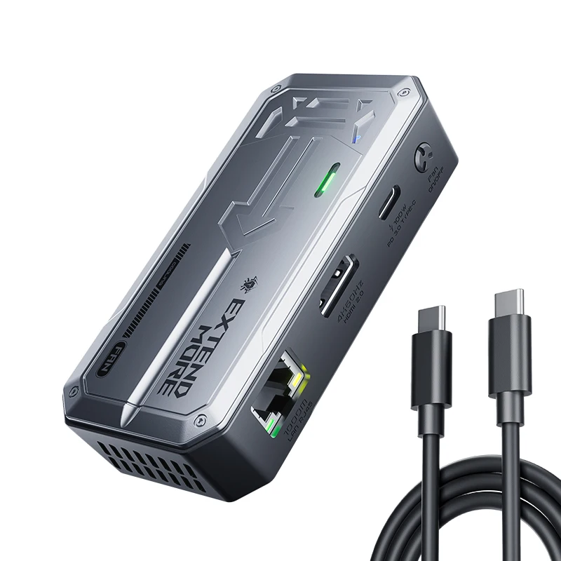PLEXTONE-PD-100W-ChagerSmall-USB-Hubs-6-in-1-USB-C-Hub-Multiport ...