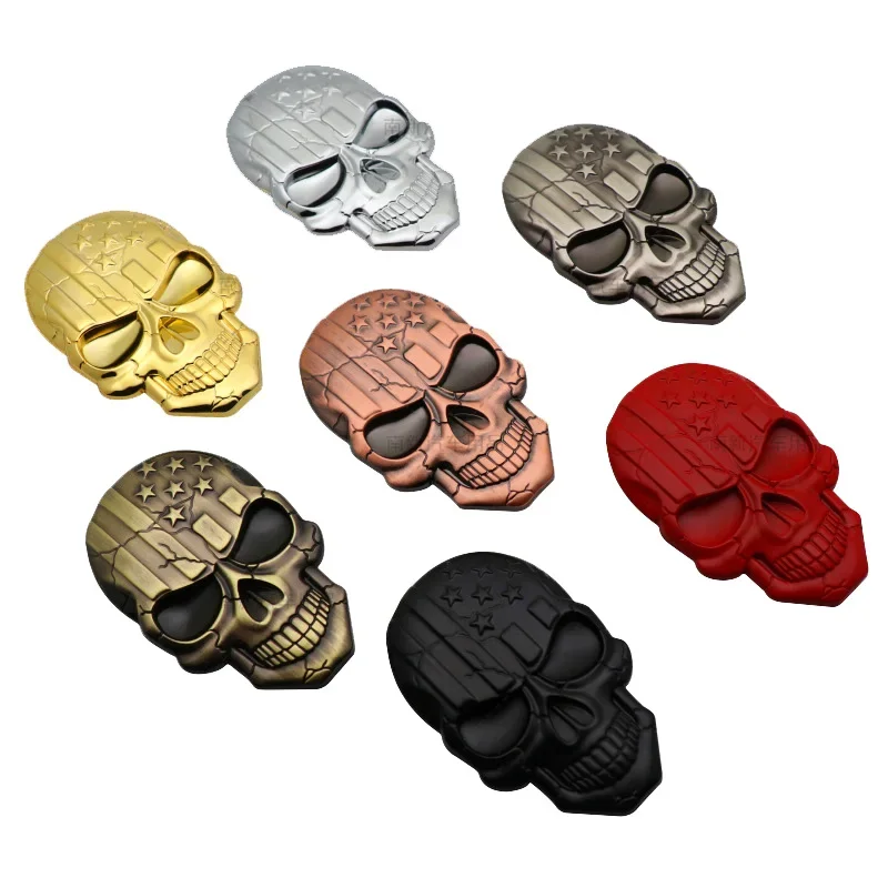 Universal-Skull-Logo-Car-Body-Side-Emblem-Rear-Trunk-Badge-Sticker-For ...