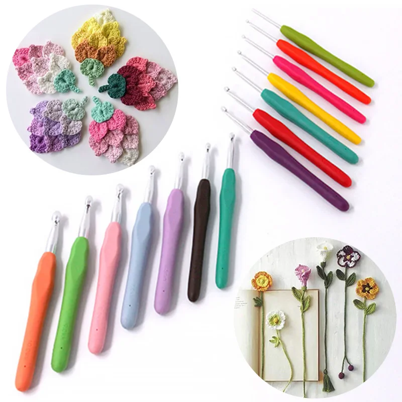 Crochet-Hook-Hand-Knitted-Crochet-Aluminum-Crochet-Needles-With ...