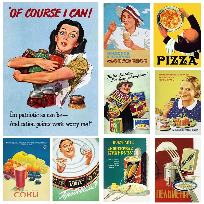 Vintage American Food Posters