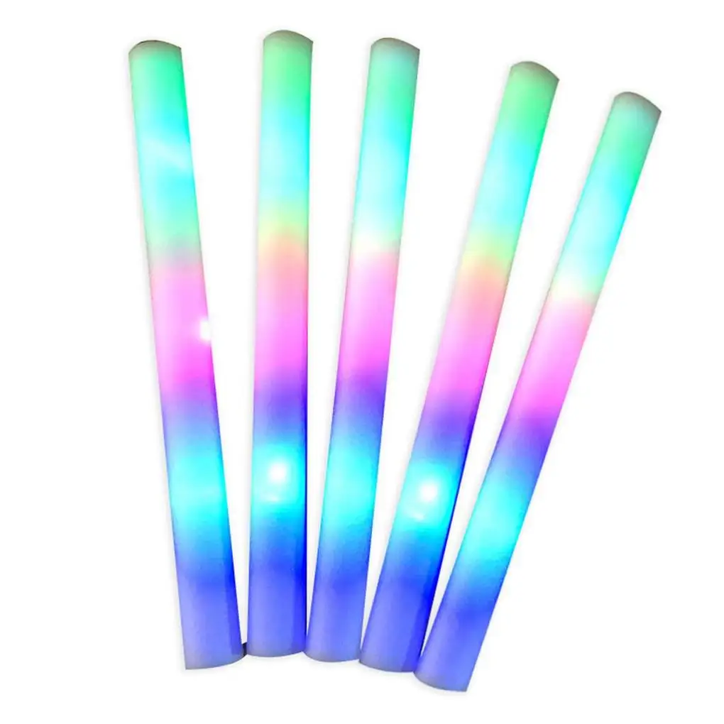 5-Pieces-Music-Concert-Glow-Stick-Night-Club-DJ-Flashing-Rod-Foam-Wand ...