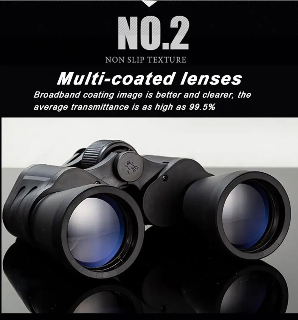 20x50 Powerful Binoculars Long Range Telescope Zoom HD BAK4 High ...