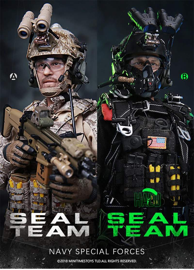 Spot-Minitimes-Us-Navy-Seals-Small-Era-1-6-Soldier-M013-Night-Jump-Dog ...