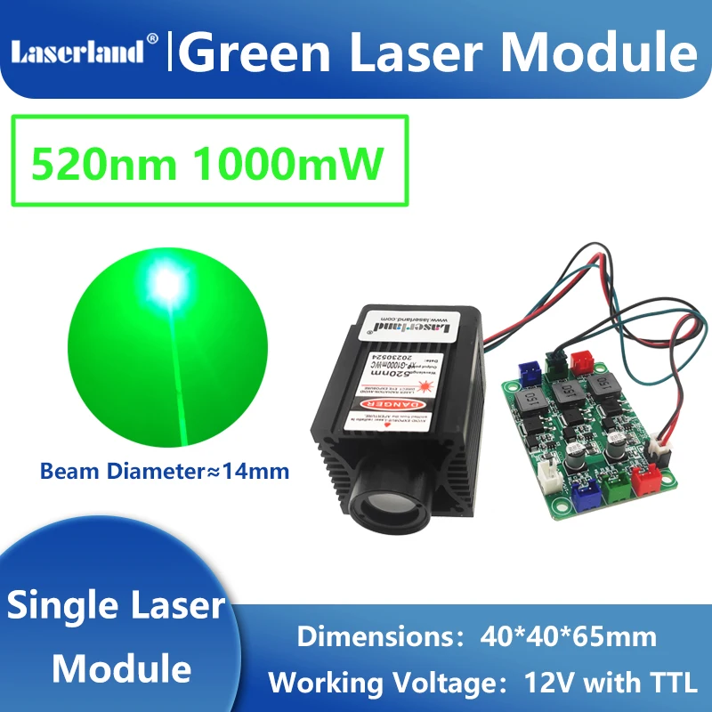 Madár Ijesztő Lézermodul 1W 520Nm Fat Bame Green Diode Ventilátorral ...