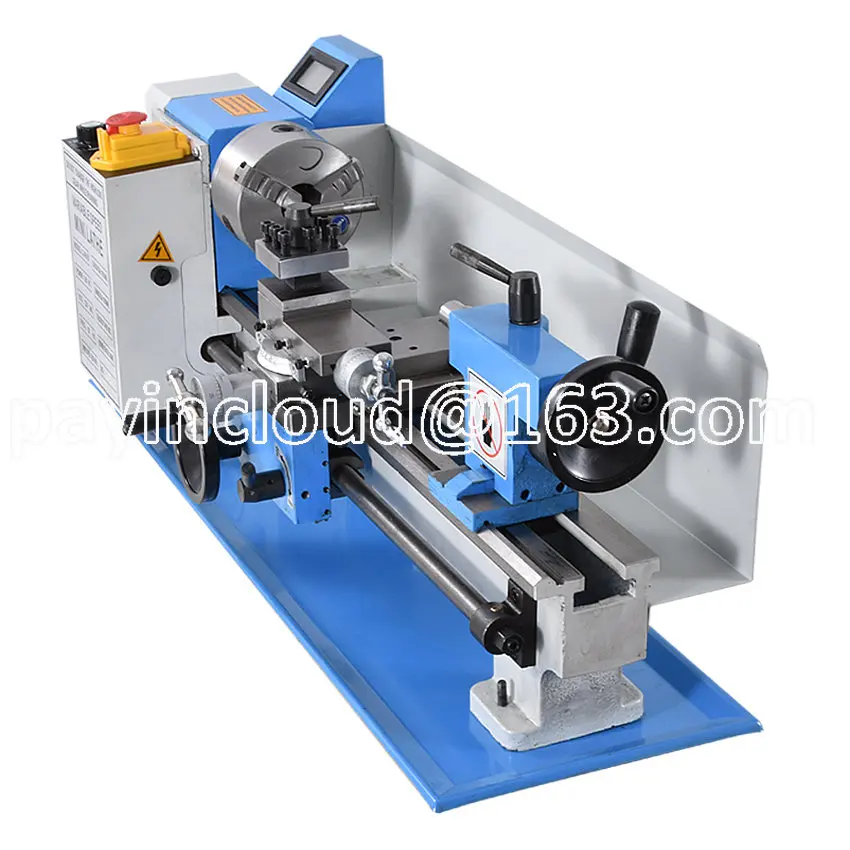 Stainless Steel Lathe Metal Processing Lathe New 0618 110V/220V Mini Lathe Machine Benchtop ...