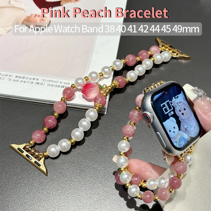 Pink-Peach-Strap-for-Apple-Watch-Band-40mm-44mm-45-38-41-Ultra-2-49mm ...