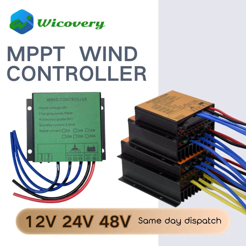 MPPT Wind Turbine Charge Controller 12V 24V AUTO 48V Water Proof ...