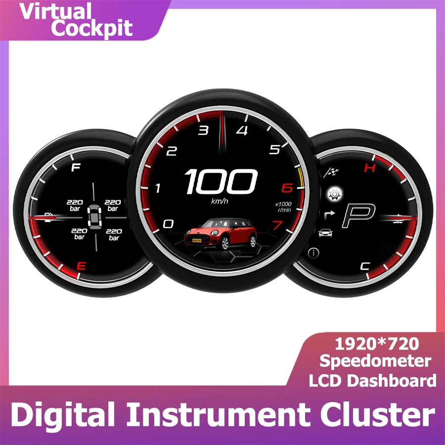 Digital-Tachometer-Instrument-Gauge-Cluster-For-BMW-Mini-Cooper-2004 ...