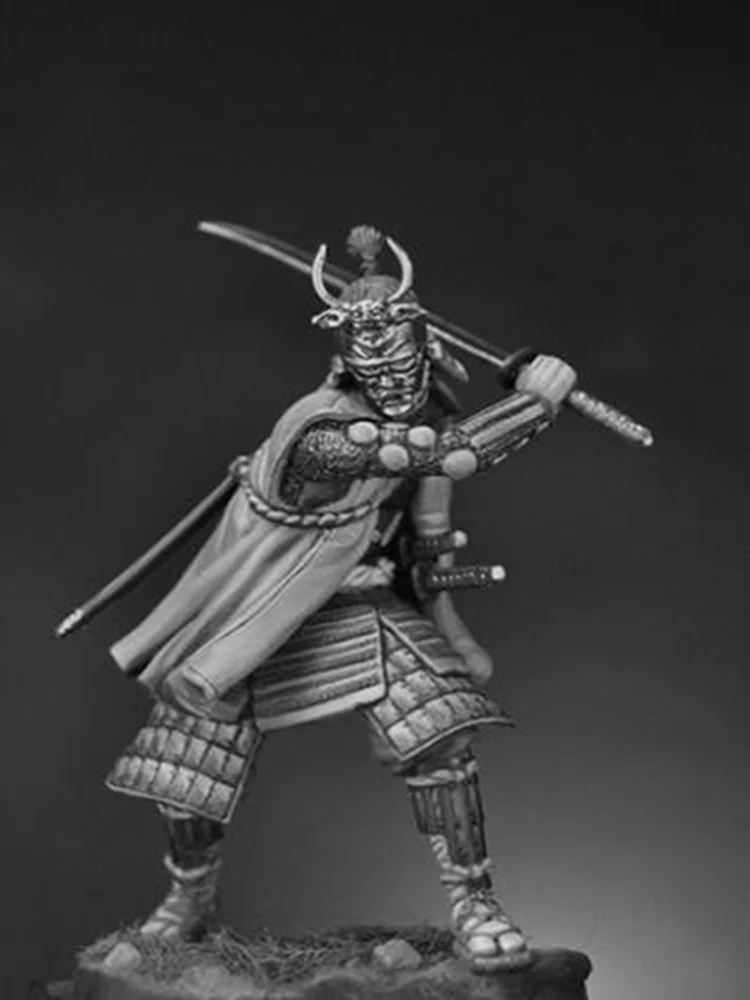 1/24 75mm Samurai warrior 1590 winter 75mm Resin Model Miniature figure ...