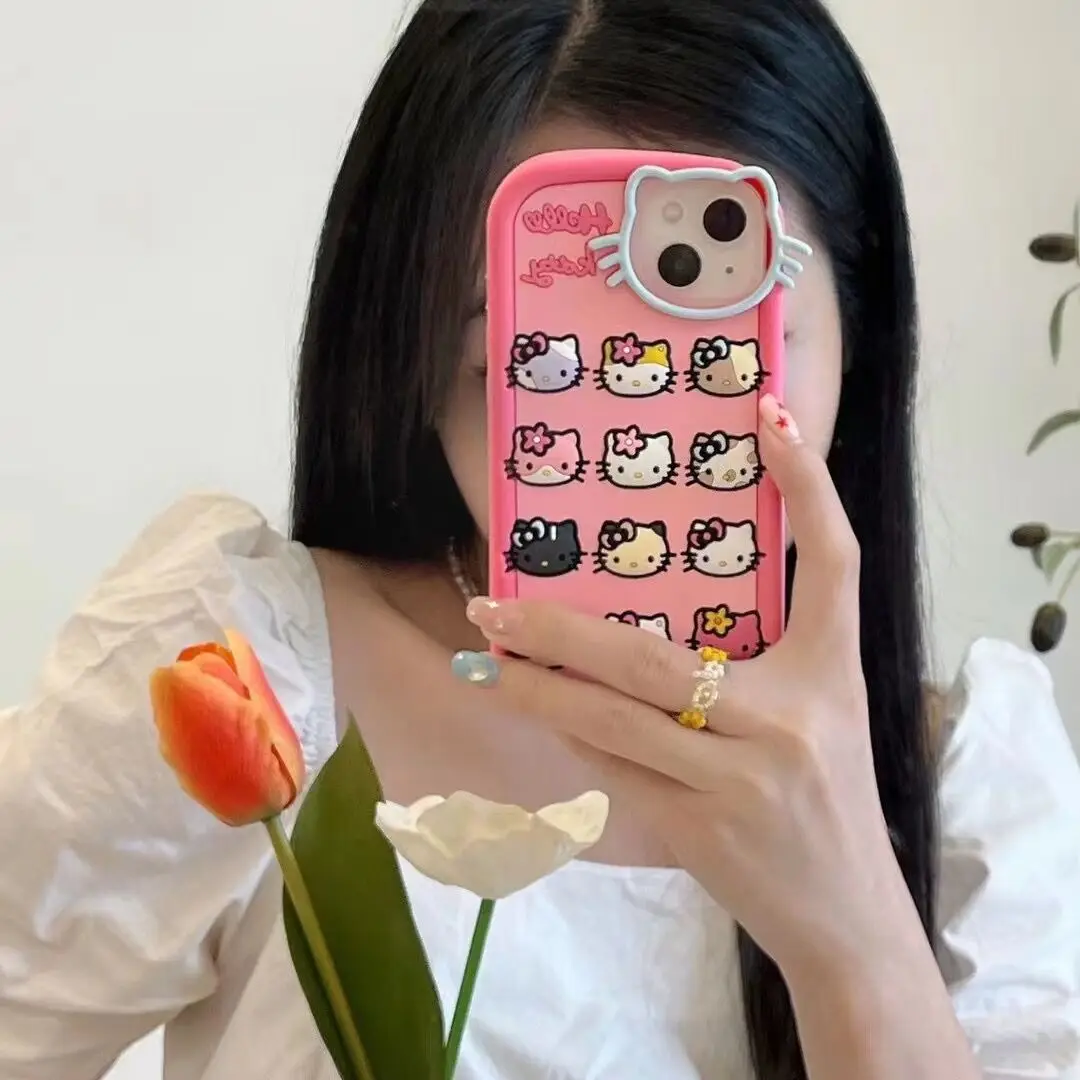 NEW-Sanrio-Hello-Kitty-Cartoon-3D-Bow-Phone-Case-For-iPhone-15-14-13 ...