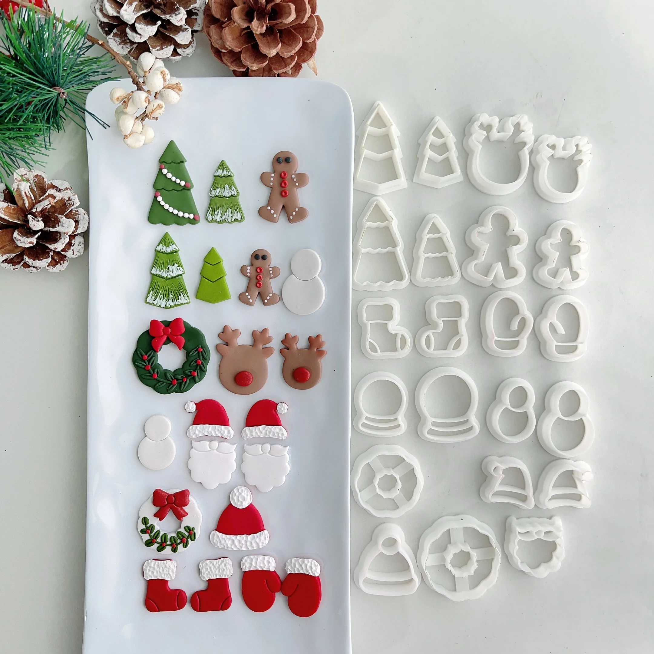 Christmas-series-molds-Santa-Claus-Christmas-trees-clay-molds-DIY ...