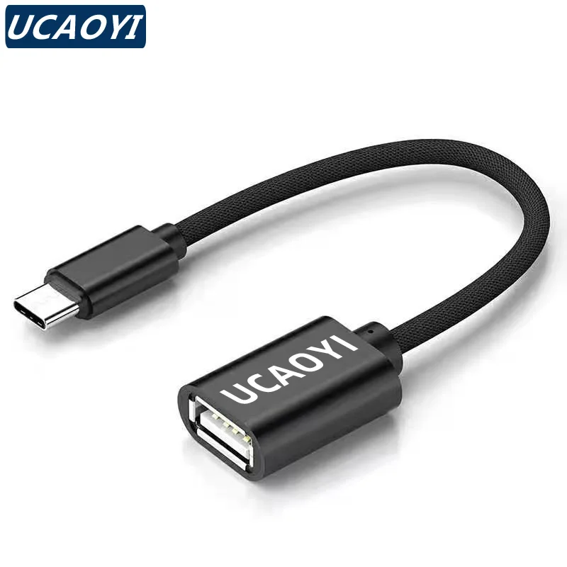 Ucaoyi Otg Adapter Cable Usb 2.0 Type C Male To Usb 2.0 A Female Otg ...