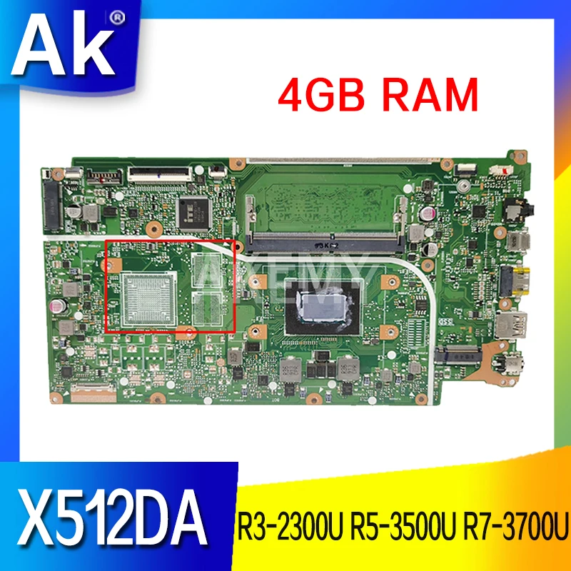 X512DA Laptop motherboard For Asus F512DA X512D F512D X512DK Laptop ...