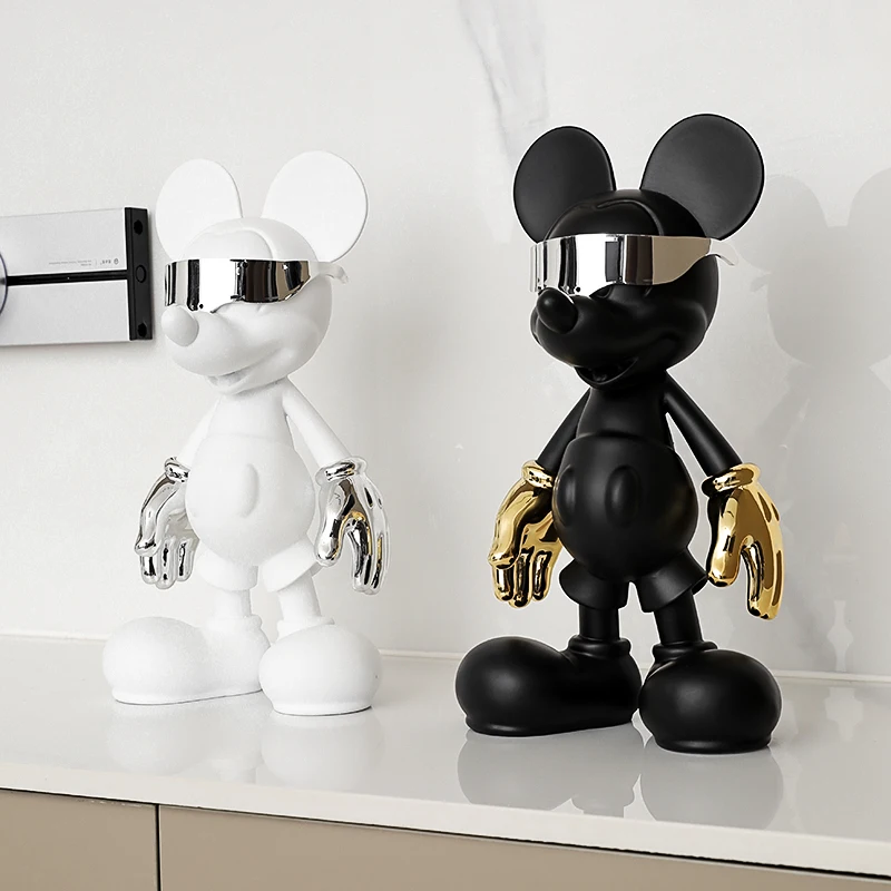 Disney-Cyberpunk-Mickey-Mouse-Statue-Trendy-Sunglasses-Mickey-Sculpture ...