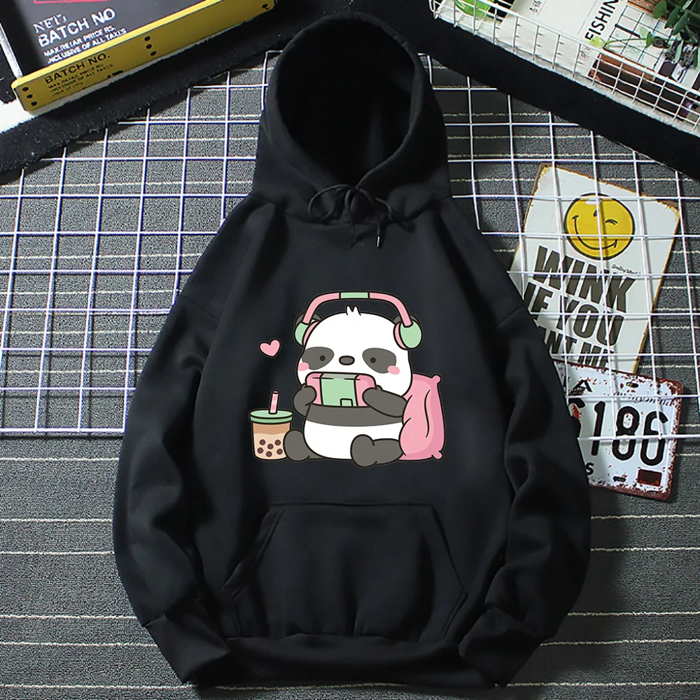 Anime Girl With Panda Hoodie