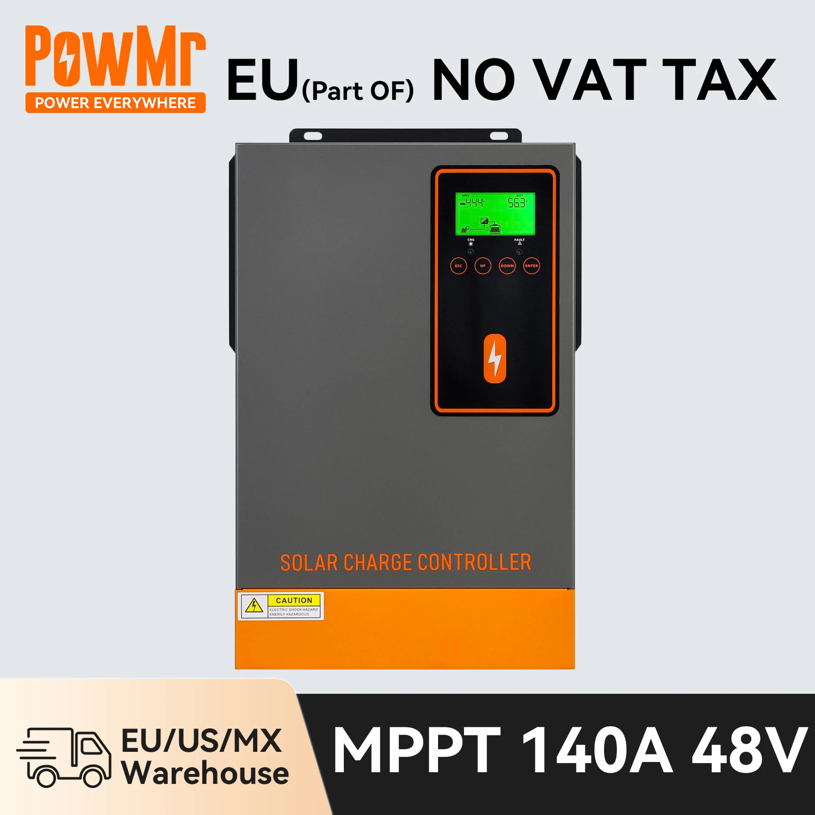 PowMr-140A-48V-MPPT-Solar-Charge-Controller-140Amp-Solar-Regulator-Max ...