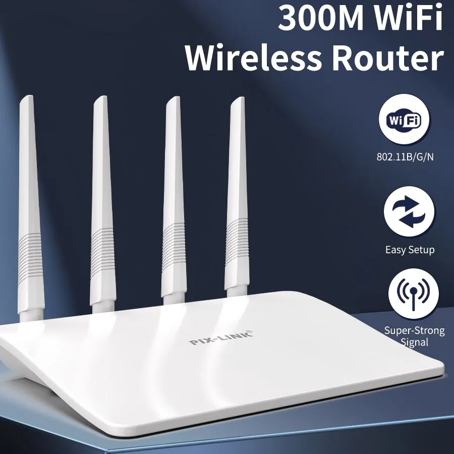 PIXLINK-WR21Q-WIFI-Router-Range-Repeater-802-11-B-g-n-2-4G-300Mbps-4 ...