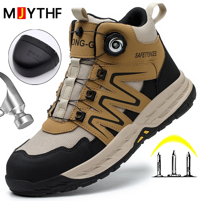 Rotating-Button-Male-Shoes-Adult-Protective-Shoes-Safety-Boots-Men-Work ...