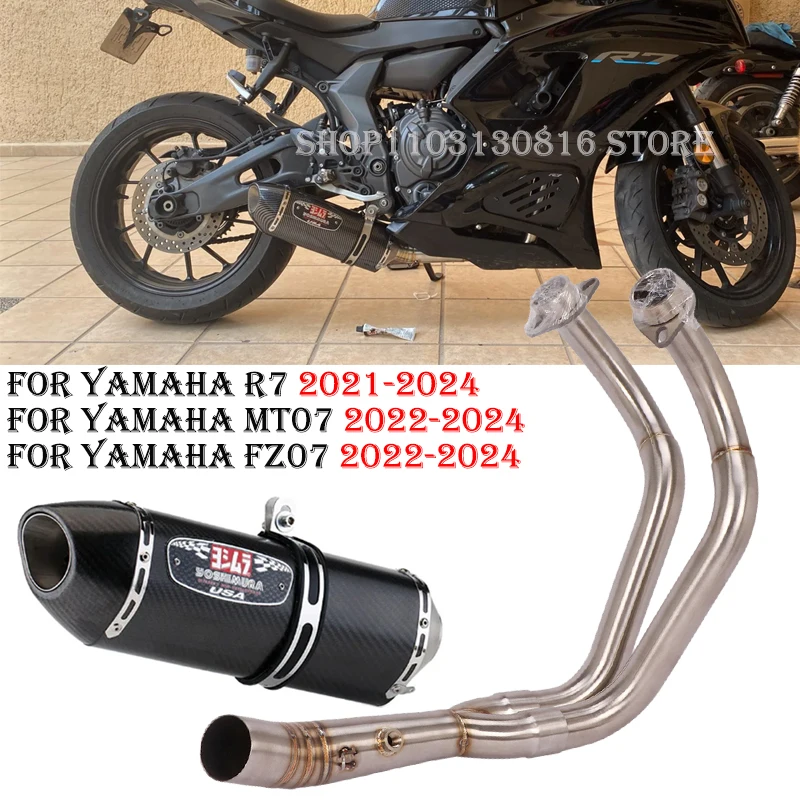 Full-System-For-Yamaha-R7-MT07-FZ07-2021-2023-Motorcycle-Exhaust ...