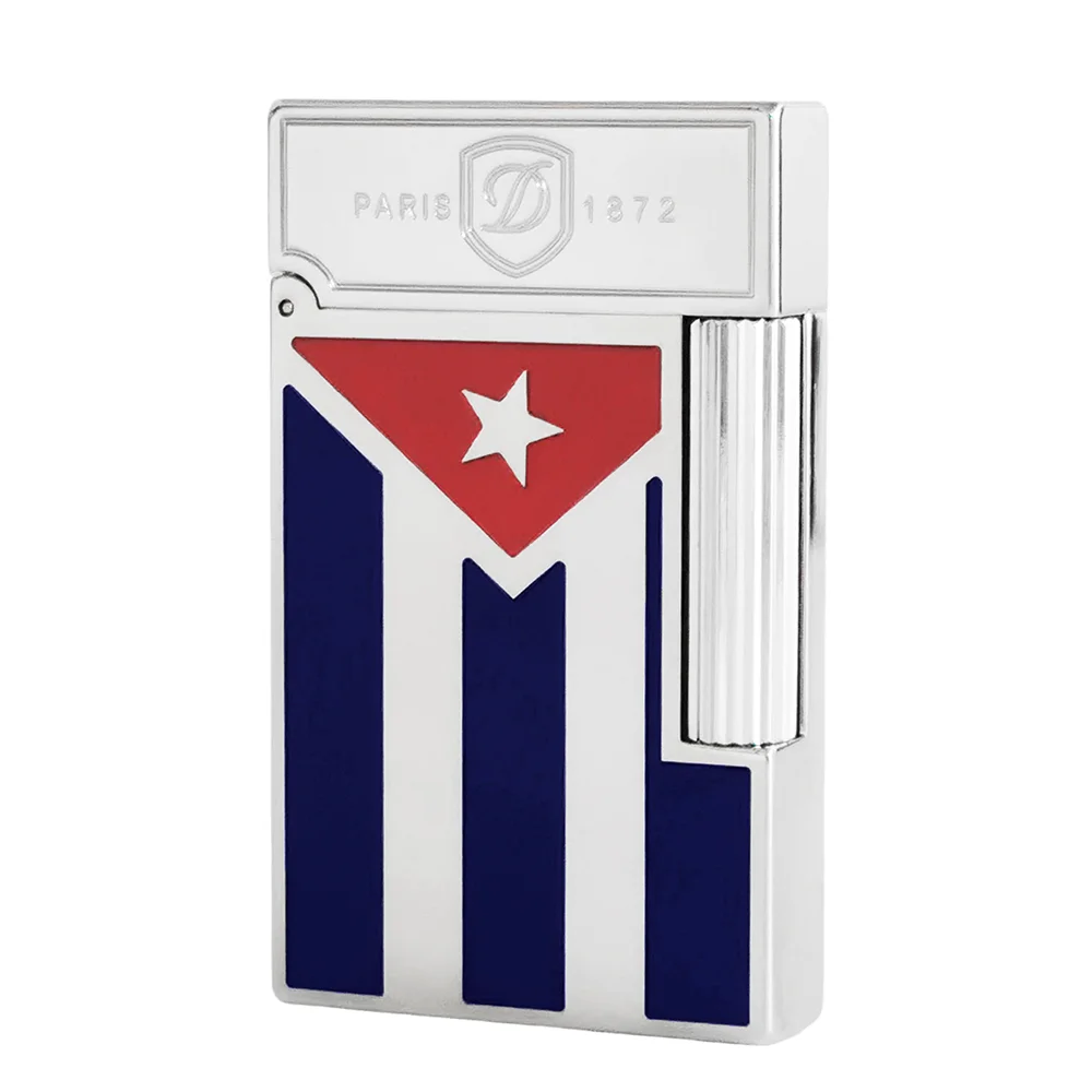 Classic Cuban Flag Cigar Gas Metal Lighters Brass Cigarette Lighter ...