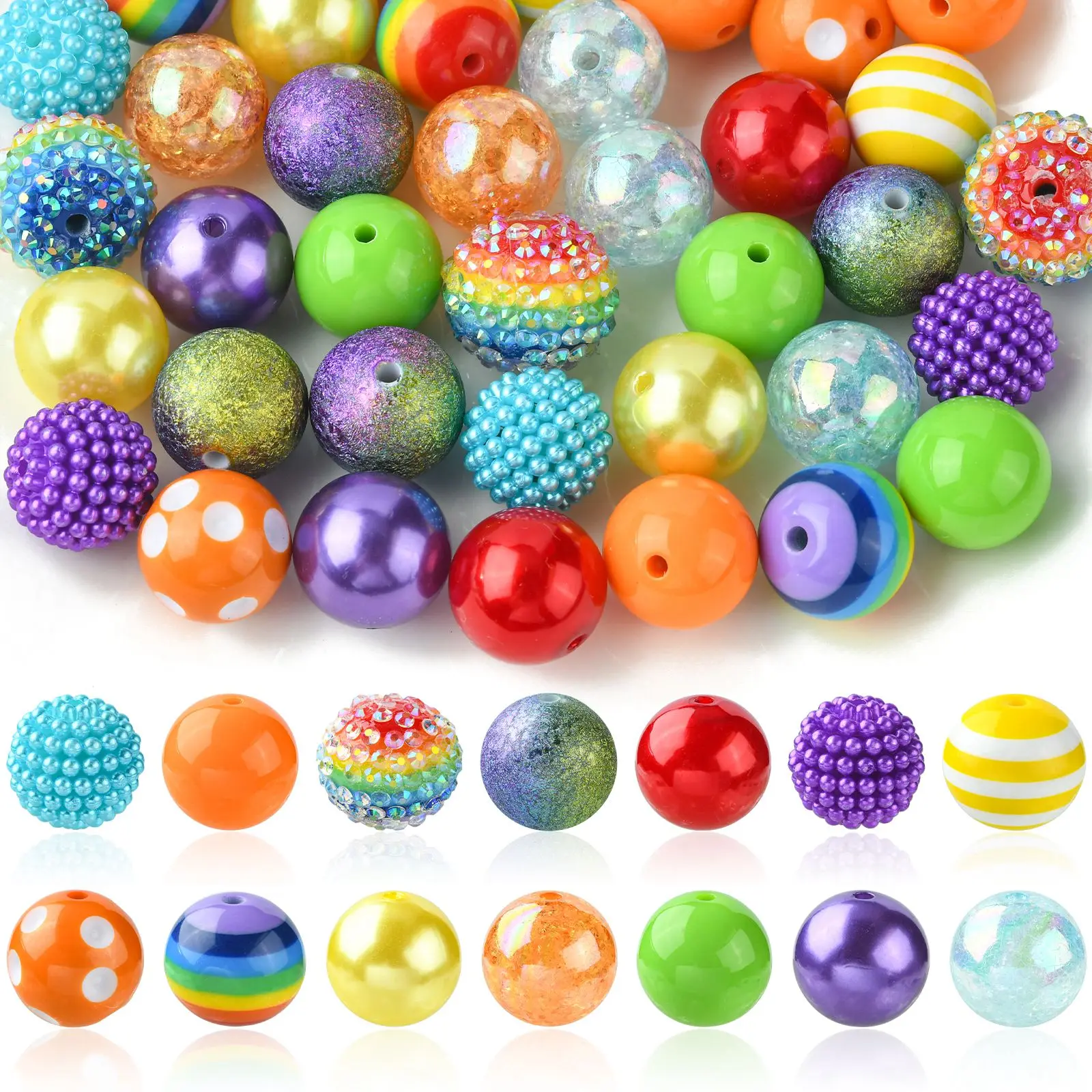 50-adet-20mm-rastgele-renk-g-kku-a-tema-parlak-renk-akrilik-bugum-gum ...