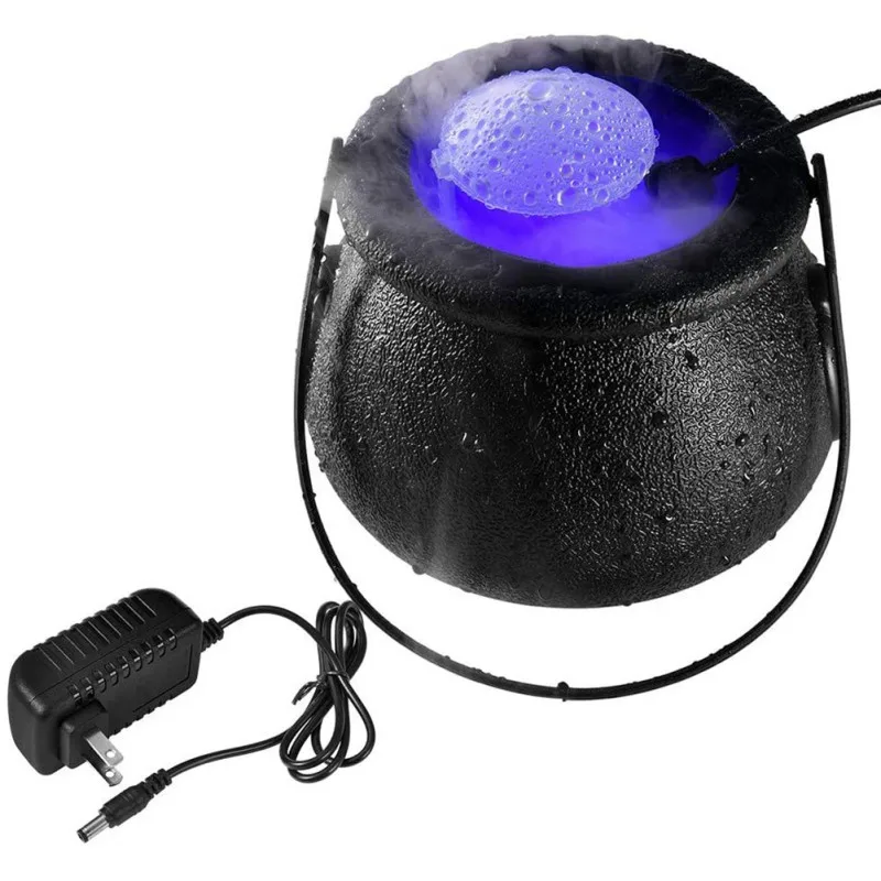 Halloween-Witch-Cauldron-Fog-Maker-12-LED-Lights-Halloween-Party-Mist ...