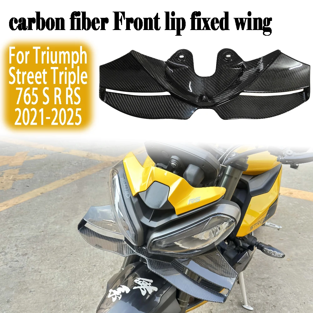 Para triumph street triplo 765 s r rs 2021-2025 kit spoiler dianteiro ...