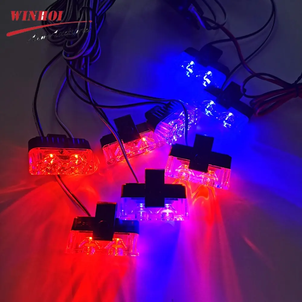 Strobe Lights For Trucks LAMPHUS PlanarFlash 6W Blue White LED Surface ...