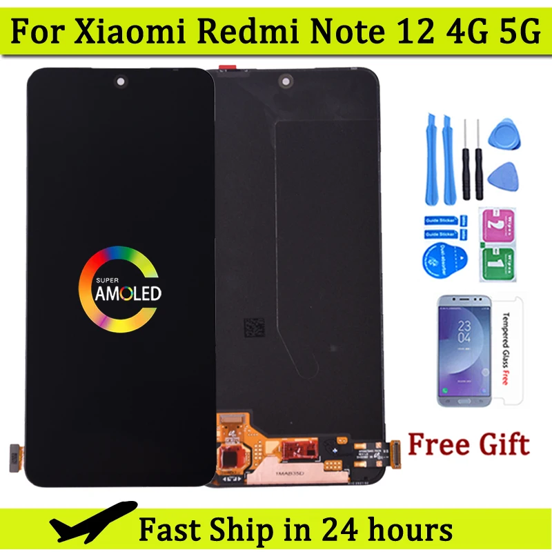 For-Xiaomi-Redmi-Note-12-4G-23021RAAEG-22111317I-LCD-Display-Touch ...